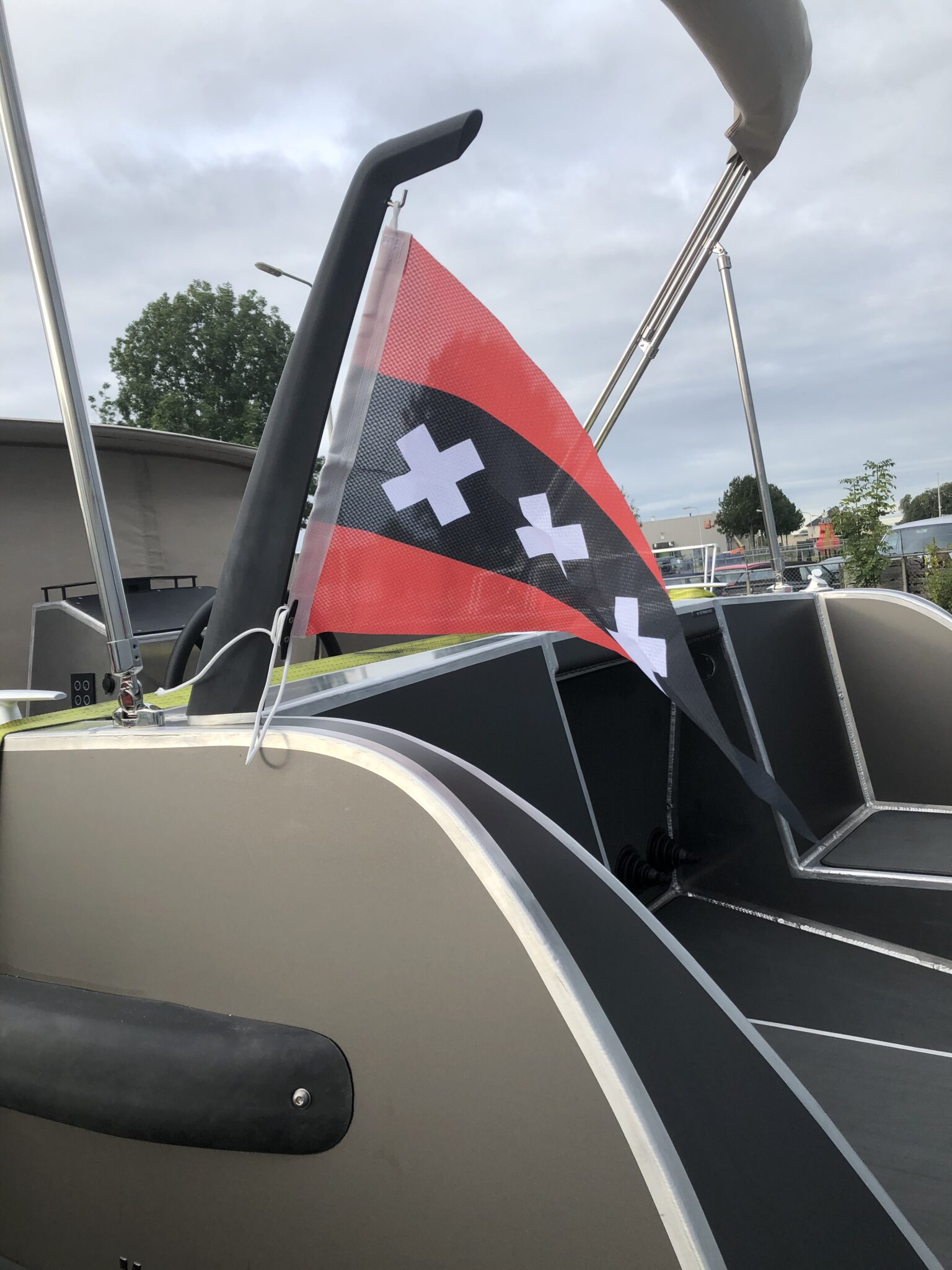 Bootvlag Amsterdam 75x50cm Puntvlag